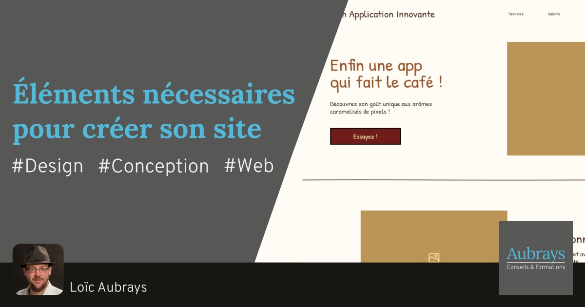 Ce qu'il faut pour créer son site web